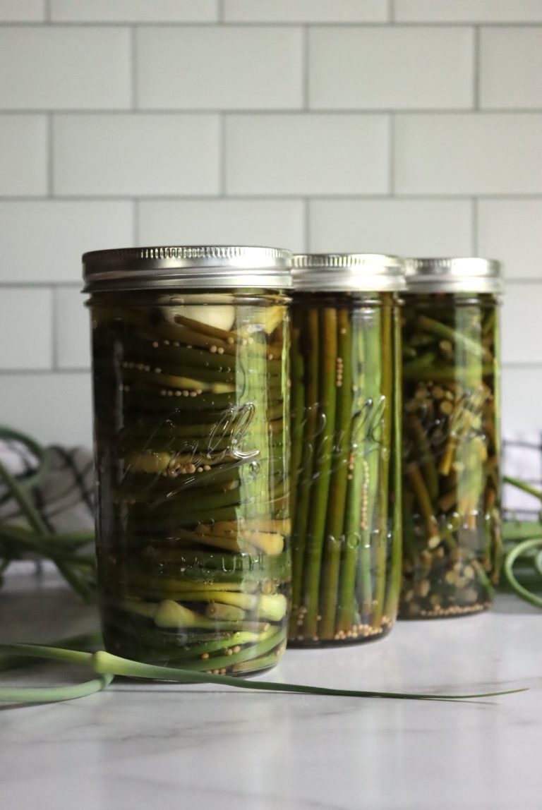 Pickled Garlic Scapes - Creative Canning