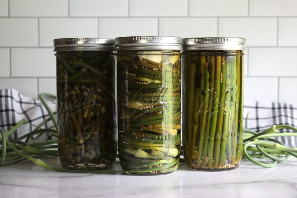 Pickled Garlic Scapes - Creative Canning