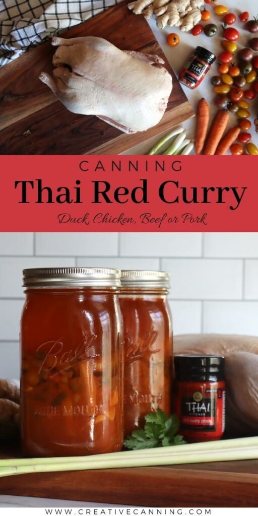 Canning Thai Red Curry Duck (or Chicken) - Creative Canning