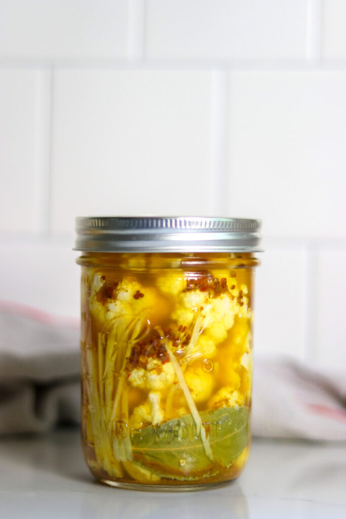 Pickled Cauliflower with Curry Spices - Creative Canning