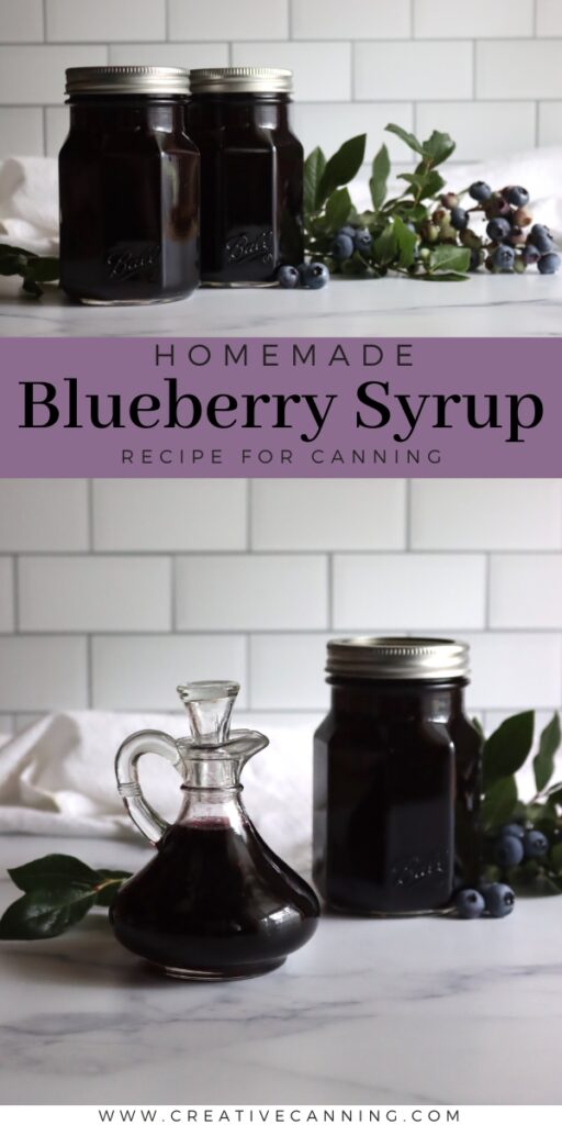 Blueberry Syrup - Creative Canning
