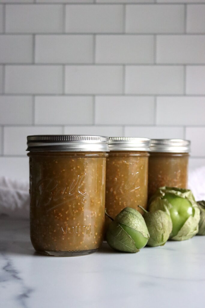 Canning Tomatillo Sauce (Enchilada Sauce or Simmer Sauce)