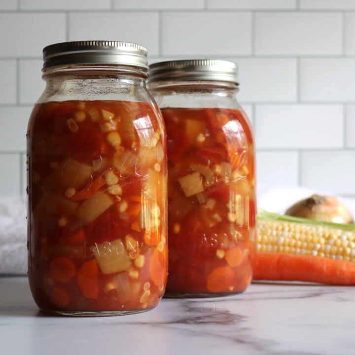 Classic Vegetable Soup - Creative Canning