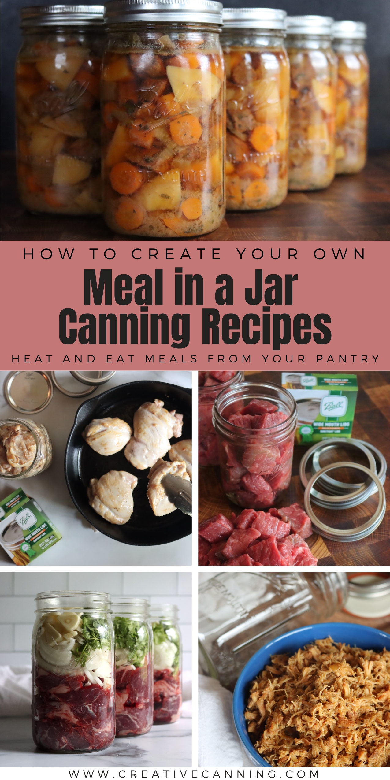 How to Create Your Own Meal in a Jar Canning Recipe - Creative Canning
