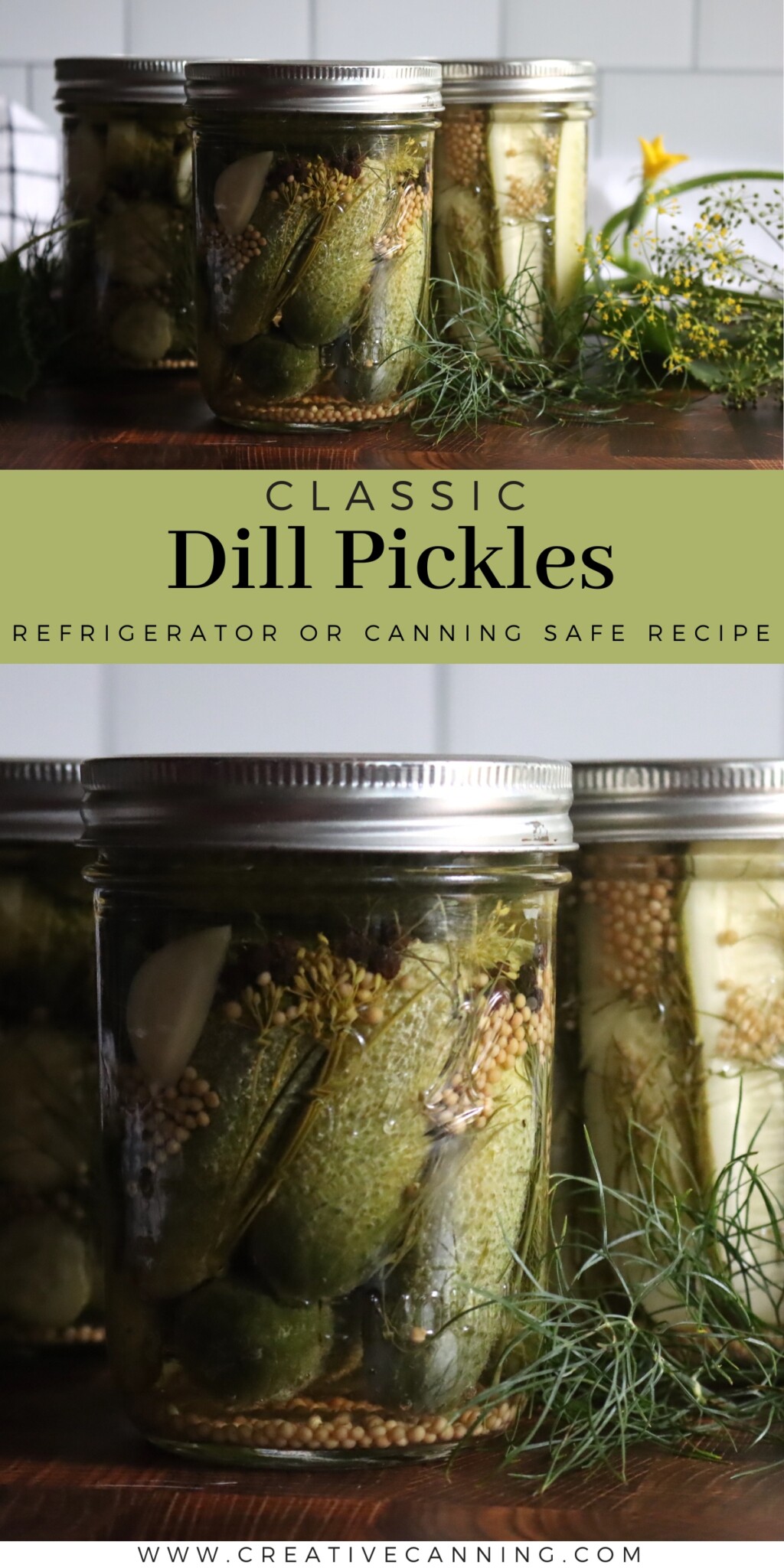Classic Dill Pickles - Creative Canning
