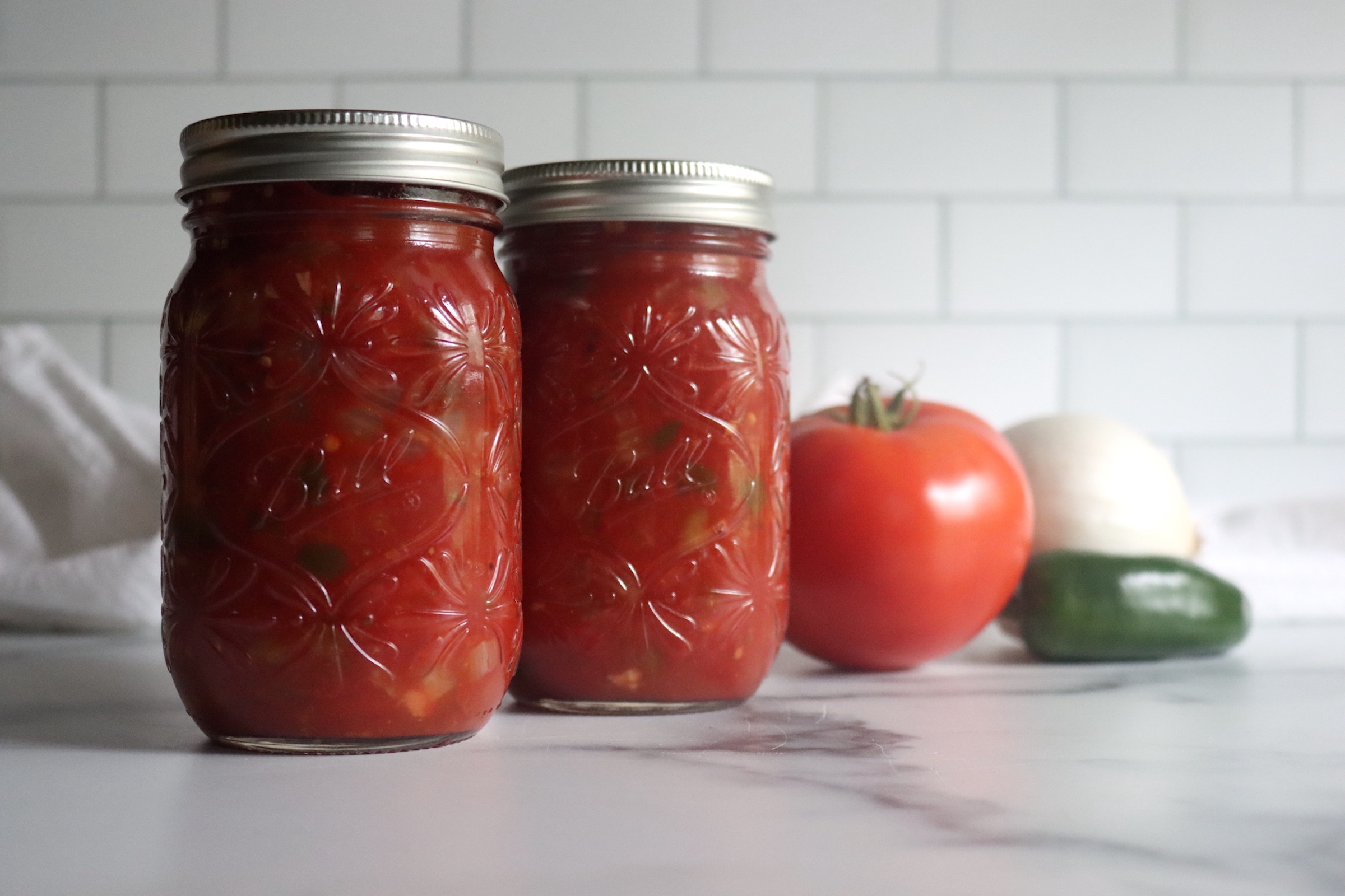 Tomato Salsa with Tomato Paste (Thickened Salsa) - Creative Canning