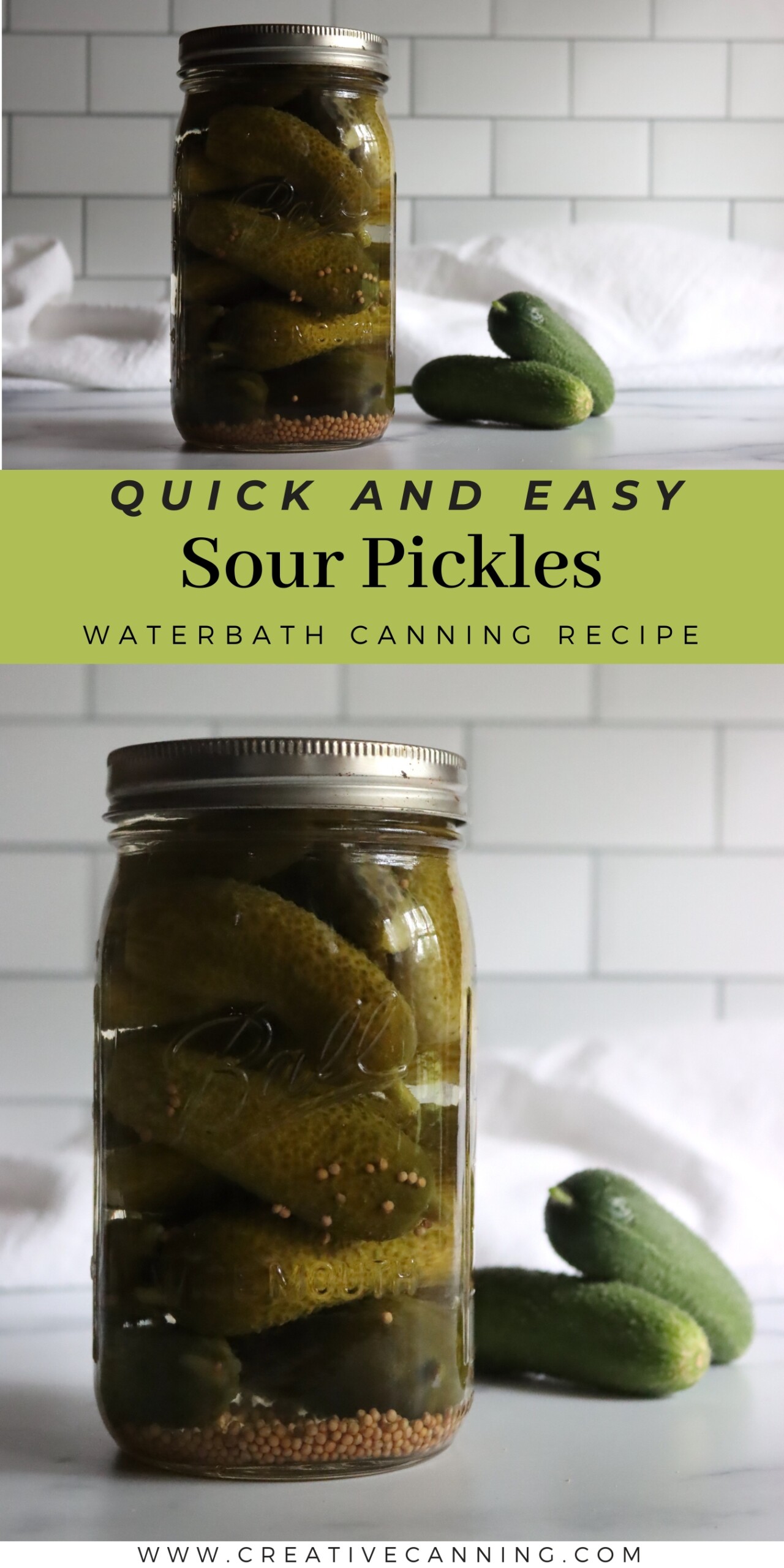 Sour Pickles - Creative Canning