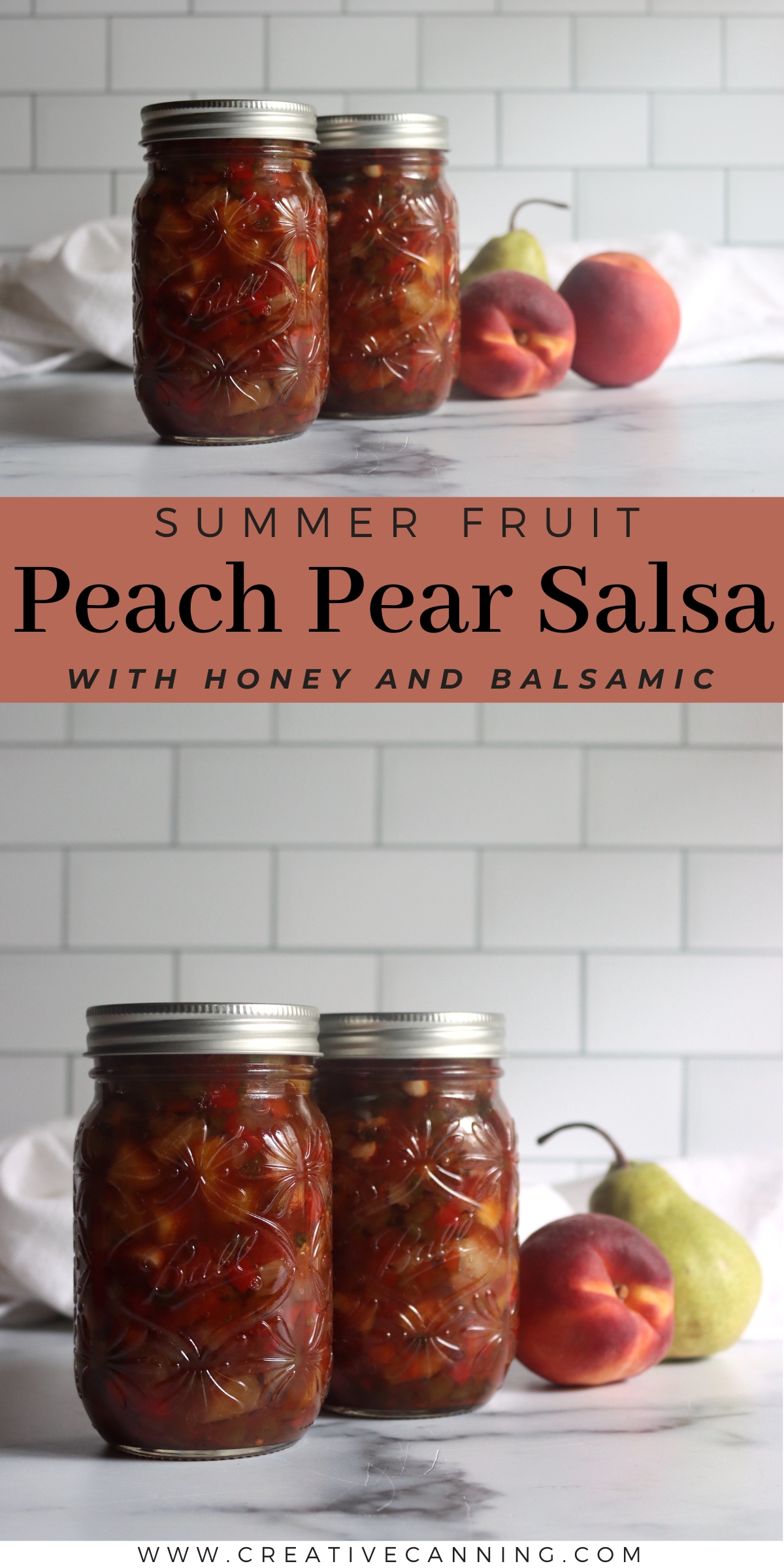 Summer Fruit Salsa with Honey & Balsamic - Creative Canning