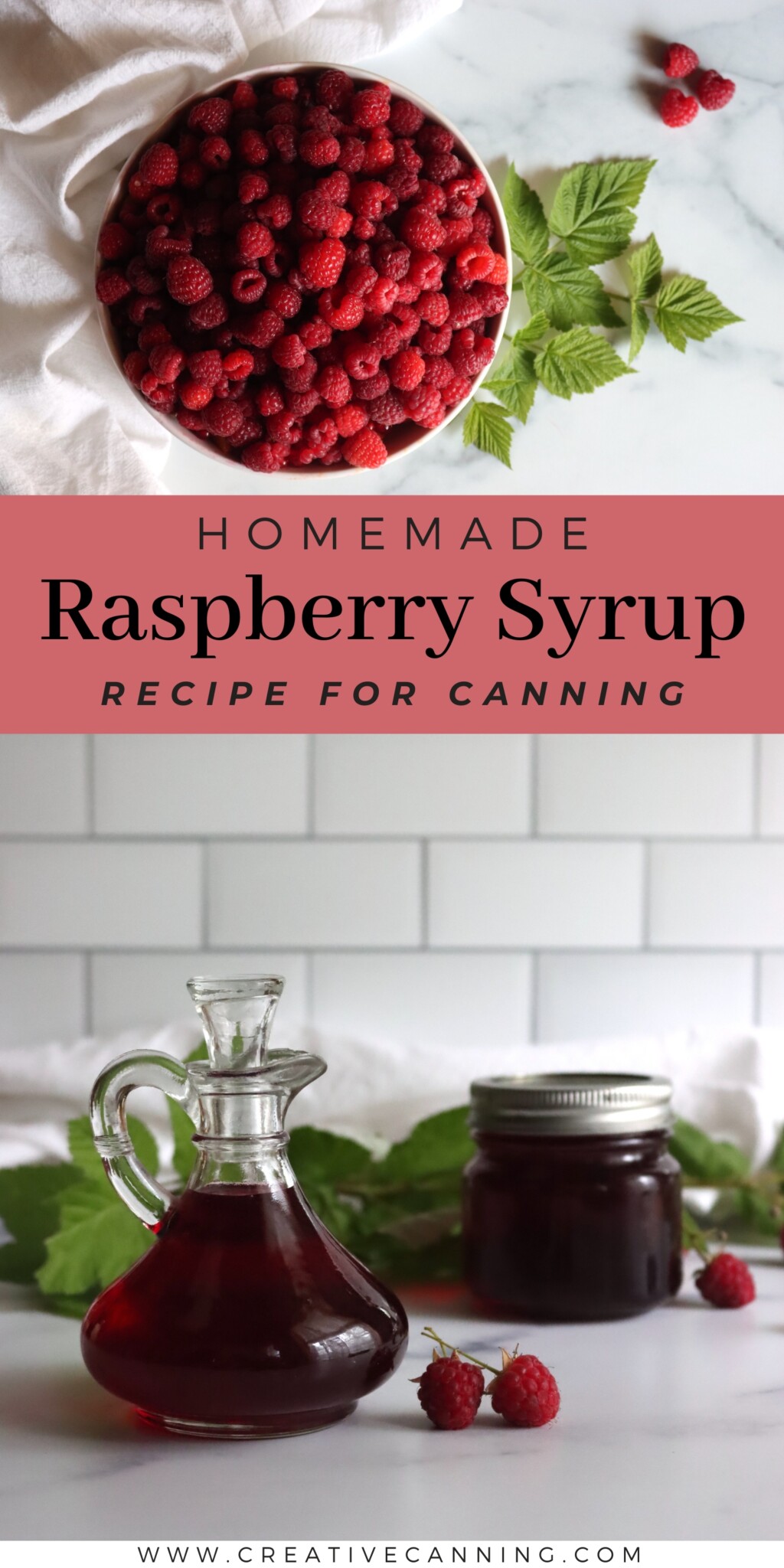 Raspberry Syrup - Creative Canning