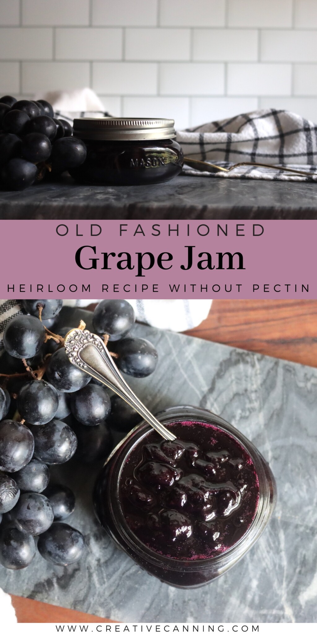 Old Fashioned Grape Jam - Creative Canning