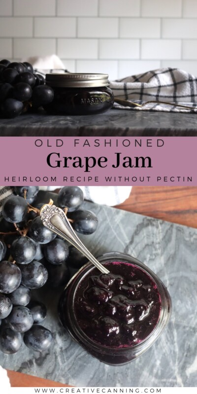Old Fashioned Grape Jam - Creative Canning