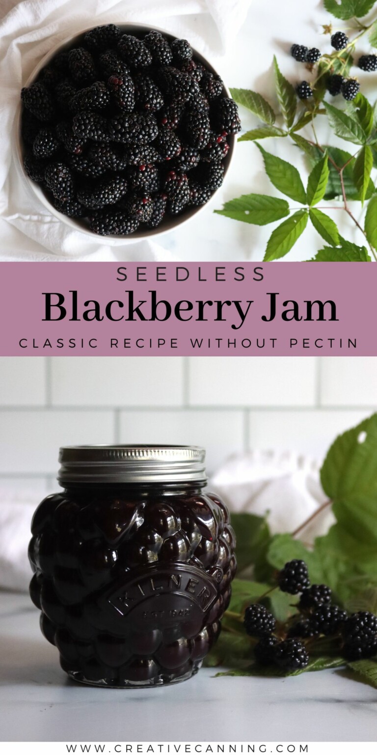 Seedless Blackberry Jam (No Added Pectin) - Creative Canning