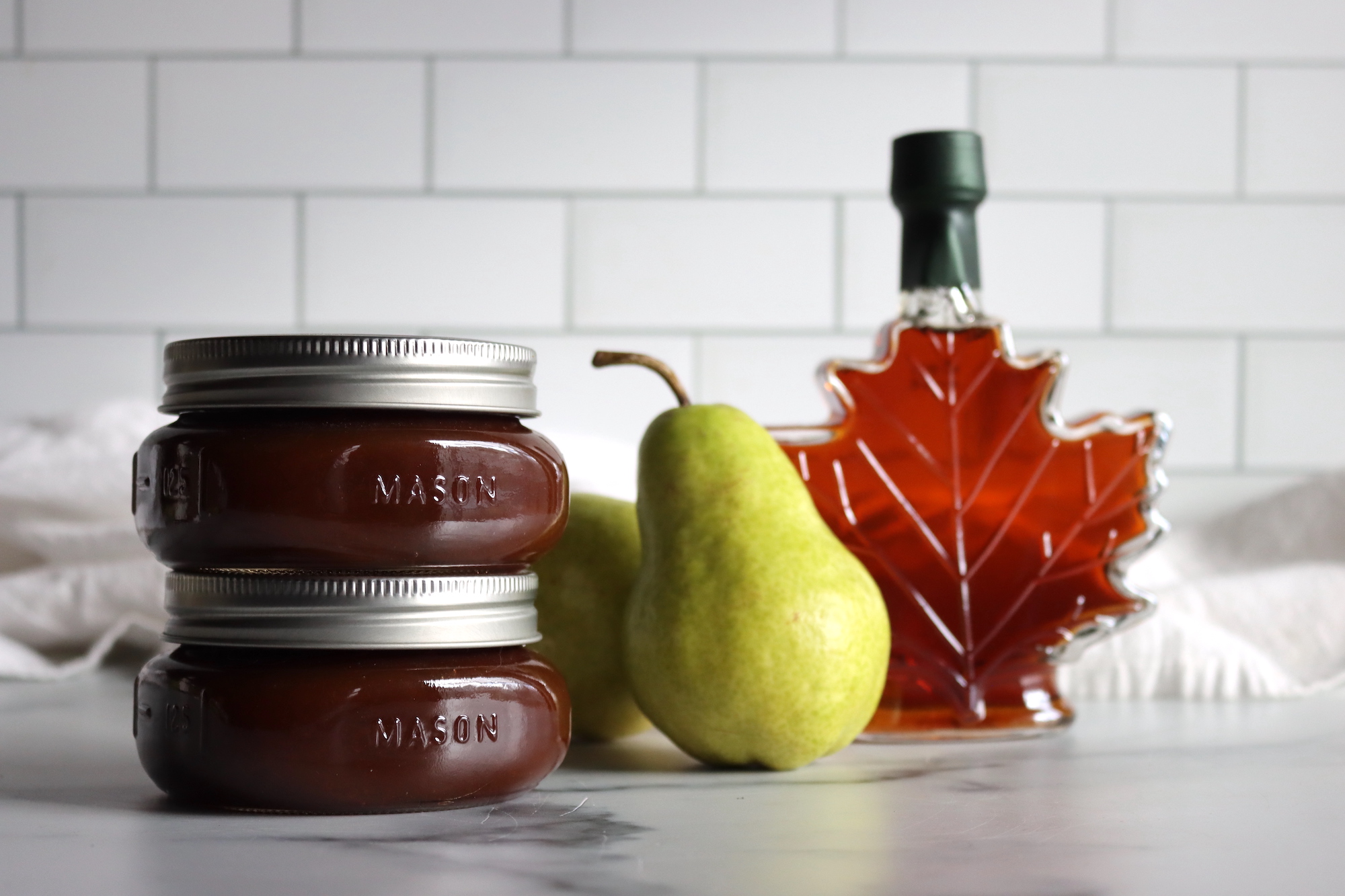 Maple Bourbon Pear Butter - Creative Canning